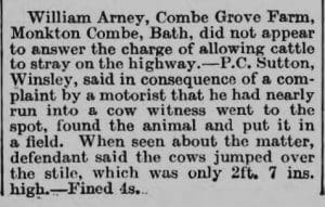 Combe Grove area - Prior to Now on Combe Down