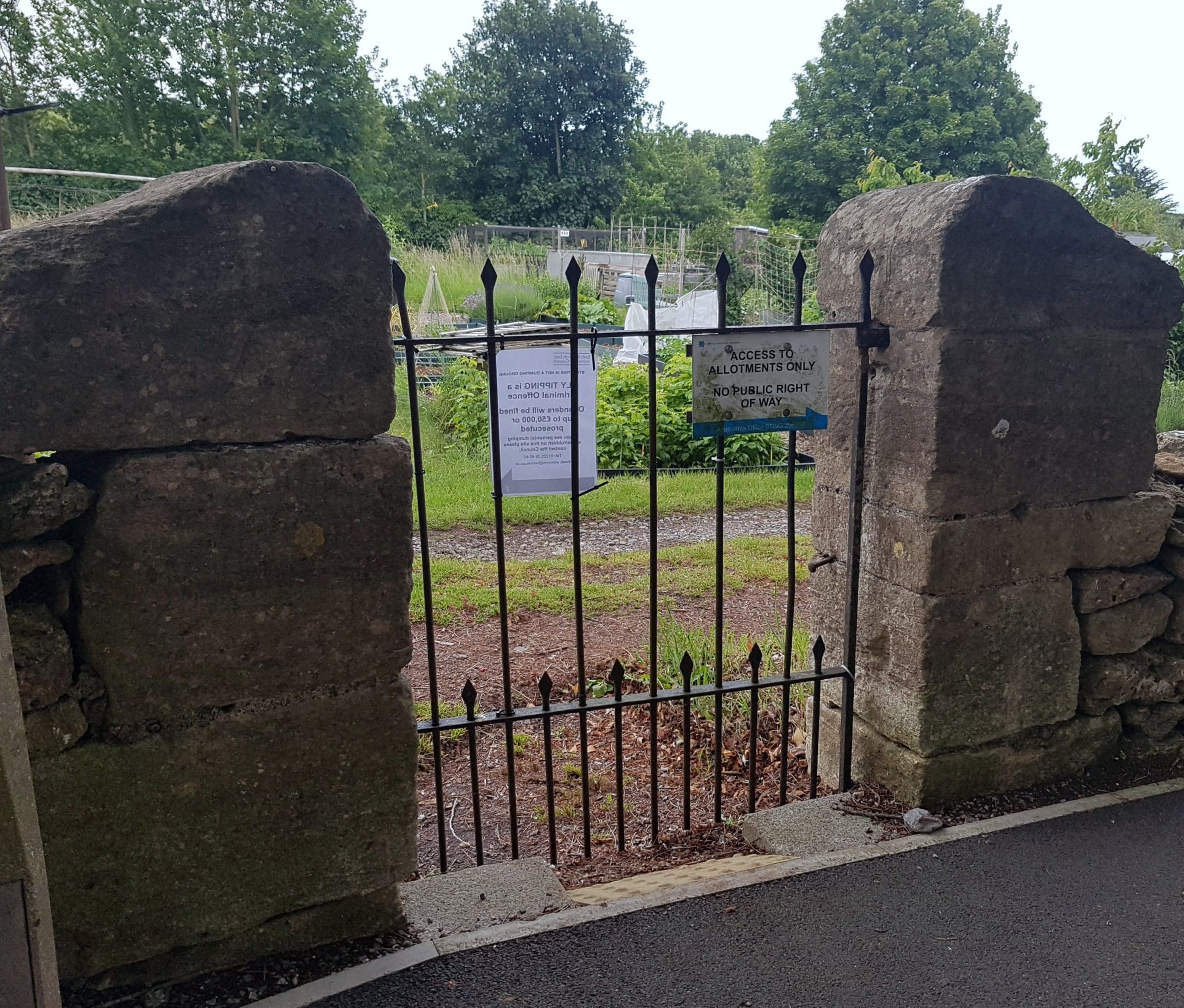 Two stone pillars and an iron gate – Prior to Now on Combe Down